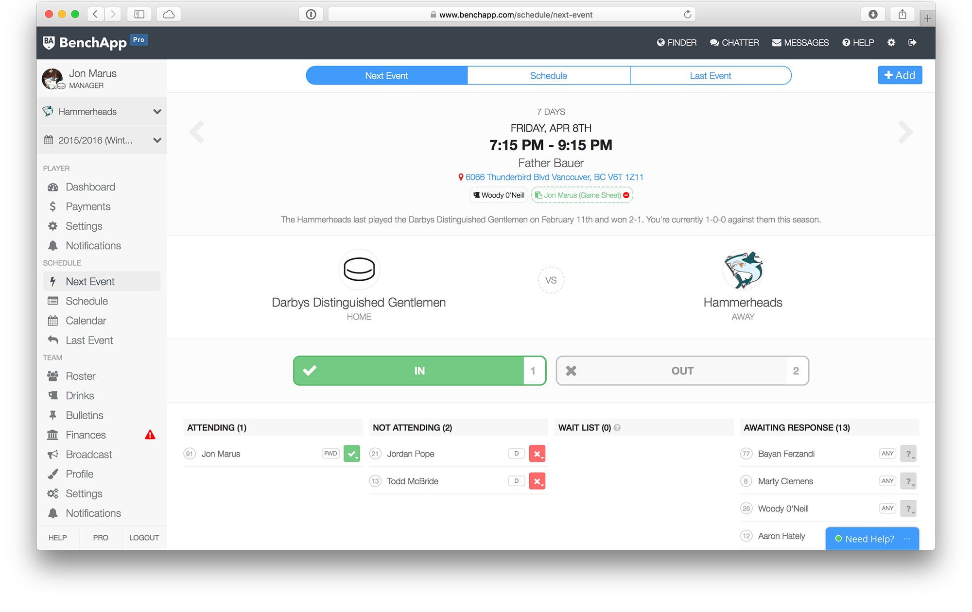 The Best Free Sports Team Manager - BenchApp